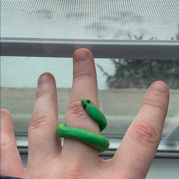 Other | Clay Snake Ring Handmade | Poshmark